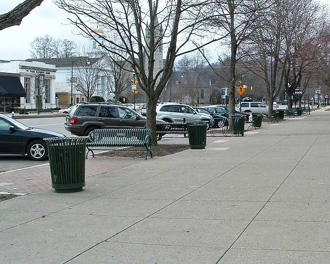 Those benches aren't just for sitting &ndash; they're front-row seats to Granville's daily theater of small-town charm.