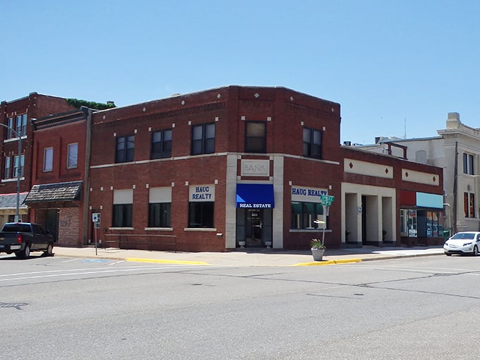 This corner building has witnessed more Kansas stories than a wheat field has stalks &ndash; solid, sturdy, and quintessentially Midwestern.