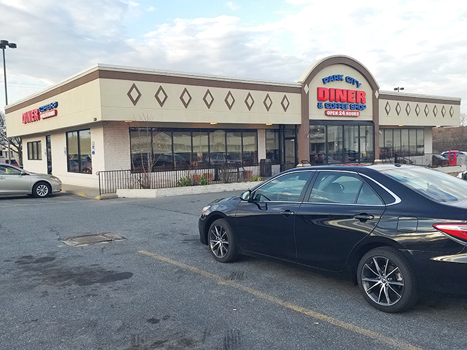 Architectural appetizer: The diner's clean lines and welcoming entrance are just the amuse-bouche before the main course of culinary comfort inside.