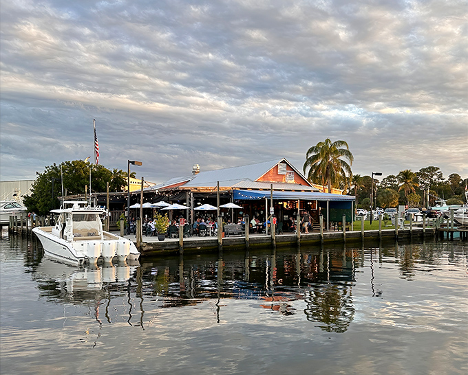 Waterfront dining doesn't get more authentic than this&mdash;Shrimpers sits right on the marina where boats dock mere steps from your table.