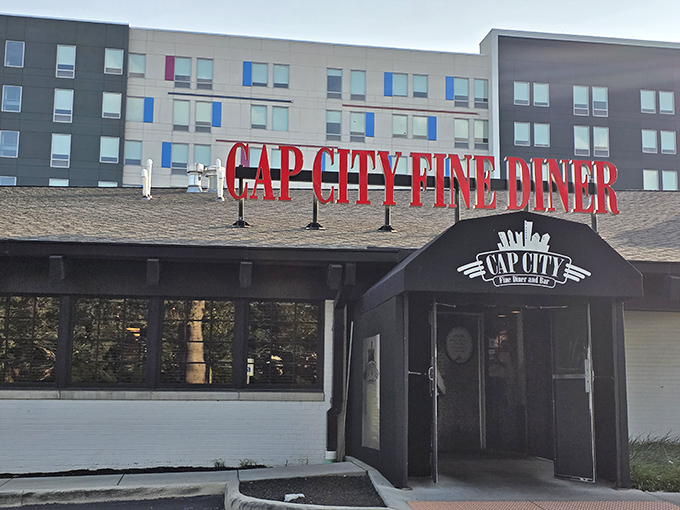 Standing proud on Olentangy River Road, Cap City's exterior combines classic diner aesthetics with modern sensibilities&mdash;like comfort food that went to culinary school.