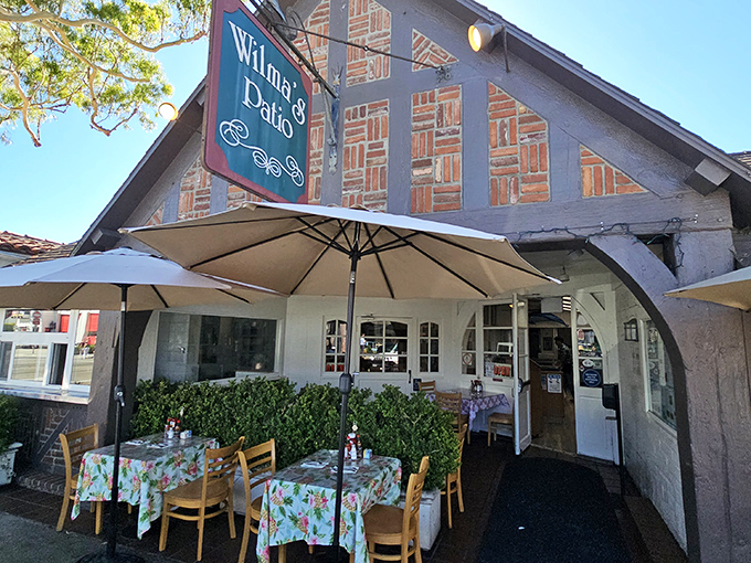 Step onto the sunny patio; those floral tablecloths and Tudor beams promise a comforting, down-home meal worth crossing state lines for.
