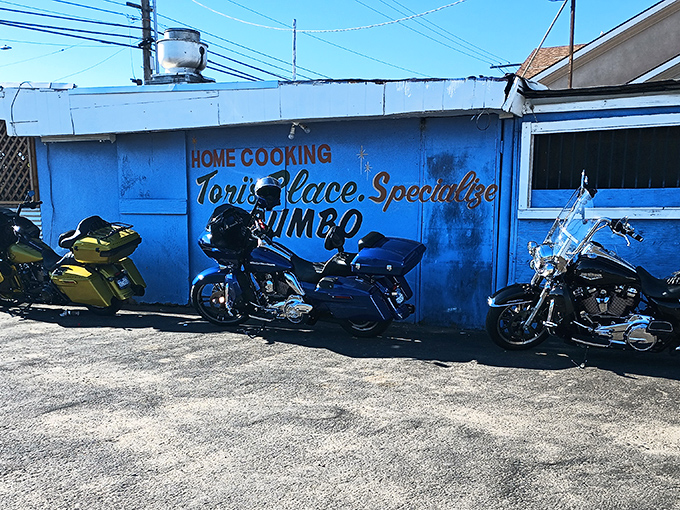 The outdoor seating area at Tori's Place offers a no-frills dining experience where the food, not the decor, takes center stage – exactly as it should be.