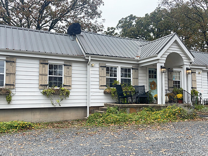 This charming cottage bakery looks like it was plucked from a Hallmark movie set, complete with wooden shutters that practically wink at passersby.