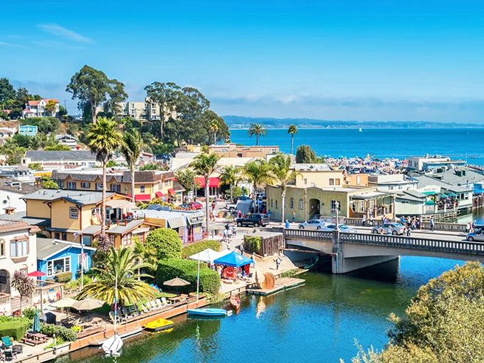 Capitola's panoramic view is like finding Italy's Amalfi Coast hiding in California&mdash;colorful buildings cascading toward azure waters that practically beg you to cancel all your appointments.
