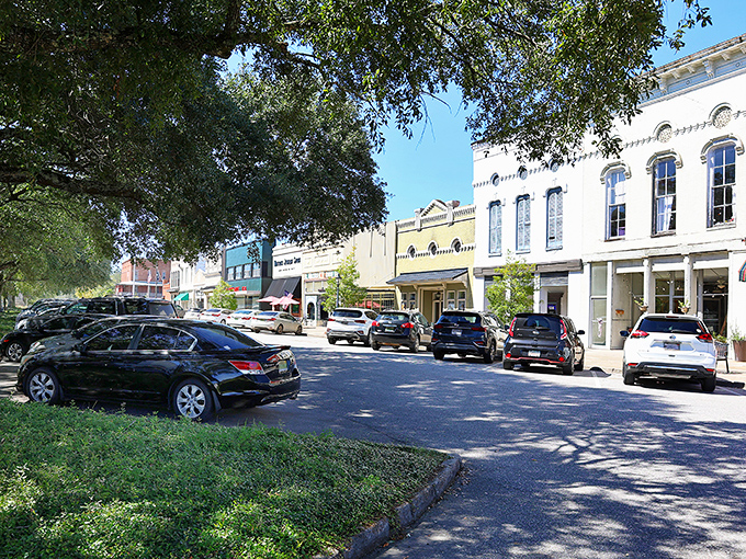 Broad Street's tree-lined beauty offers shade for shoppers and a perfect frame for the well-preserved storefronts that tell Eufaula's story.