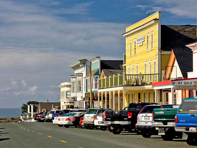 Mendocino's colorful Main Street looks like a New England fishing village that took a wrong turn and ended up in California &ndash; with much better weather.
