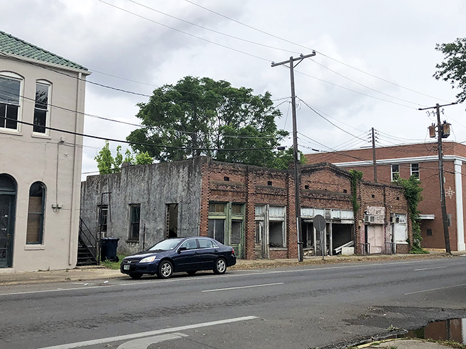 Downtown Tallulah whispers stories of yesteryear through its weathered brick facades, a living museum where time moves at its own gentle pace.