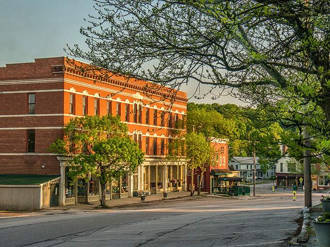 Brandon's historic downtown looks like it was designed by someone who actually cares about aesthetics. Those brick buildings have stories to tell!