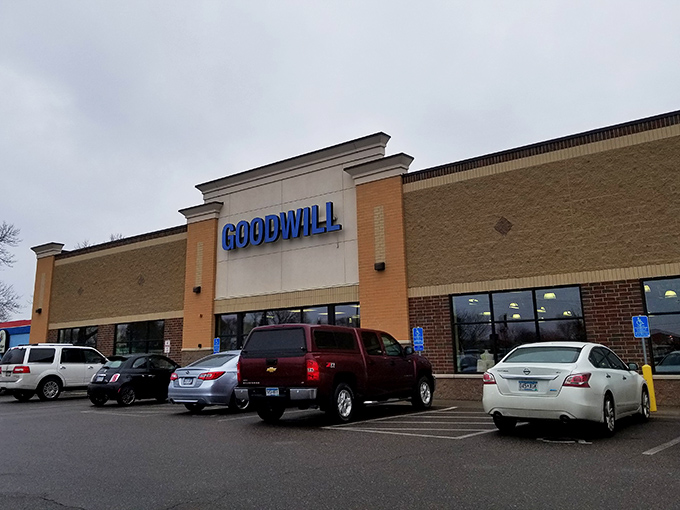 The unassuming exterior of Goodwill Coon Rapids hides a treasure trove within. Like a Vegas casino, what happens inside defies the modest fa&ccedil;ade.