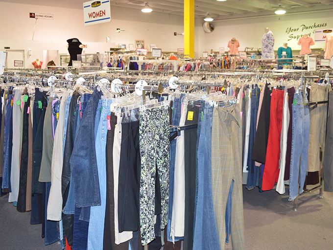 Racks upon racks of clothing stretch like a textile ocean, offering everything from everyday wear to special occasion outfits at prices that'll make your wallet smile.