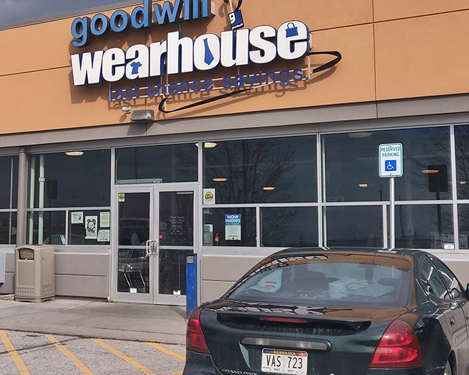 The unassuming exterior of Goodwill Wearhouse beckons with its "last chance savings" promise &ndash; like a Vegas casino, but the jackpots are vintage treasures instead of quarters.