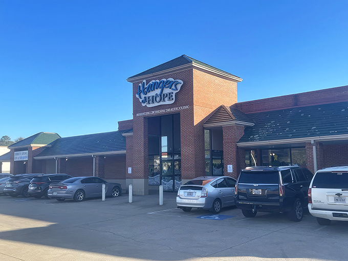 Pulling up to this huge thrift store for a day of serious bargain hunting! Ready to fill my bags with amazing finds.