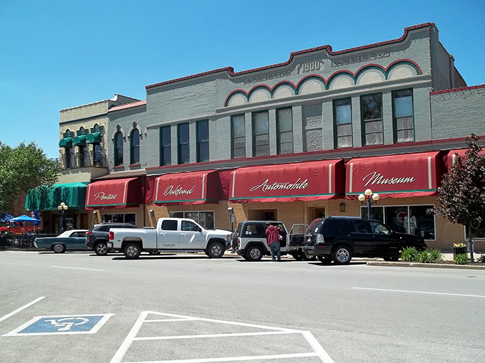 Bathed in Illinois sunshine, the museum's classic storefront architecture and bold signage stand as a time capsule themselves, promising treasures within.