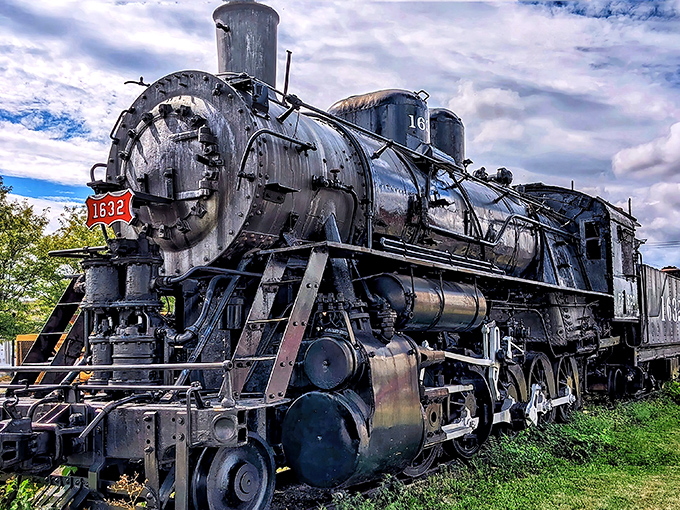 This magnificent steam locomotive stands as a testament to an era when engineering meant something truly spectacular and permanent.