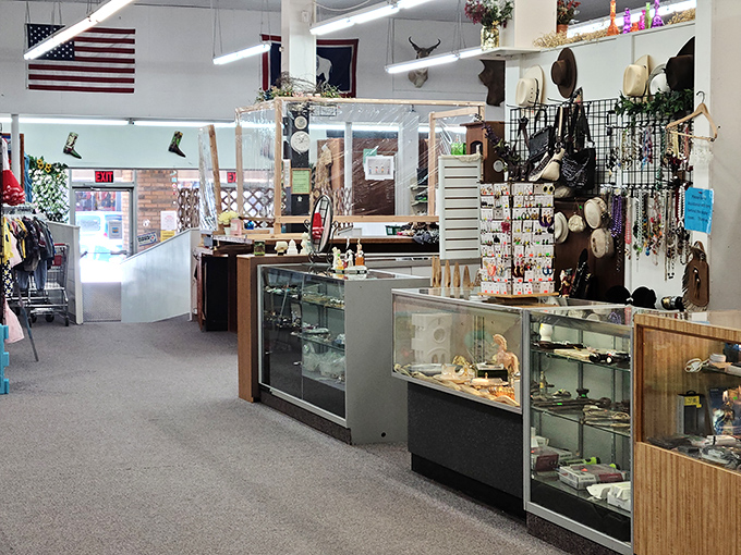 Those display cases aren't just protecting jewelry &ndash; they're guarding treasure maps to someone's next favorite accessory discovery.