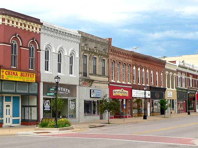 Sidney's historic downtown buildings tell stories of the Wild West through their beautifully preserved brick and stone facades, standing as colorful sentinels of Nebraska's frontier past.