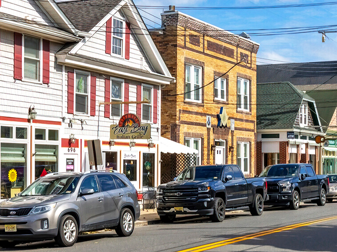 East Bay Avenue showcases Barnegat's architectural personality disorder &ndash; Victorian homes rubbing shoulders with yellow brick buildings in a delightful mishmash of historical styles.