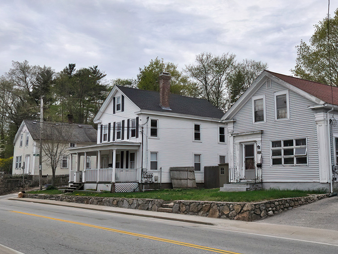 Classic New England charm on full display – these white clapboard houses have witnessed centuries of Coventry stories unfold.