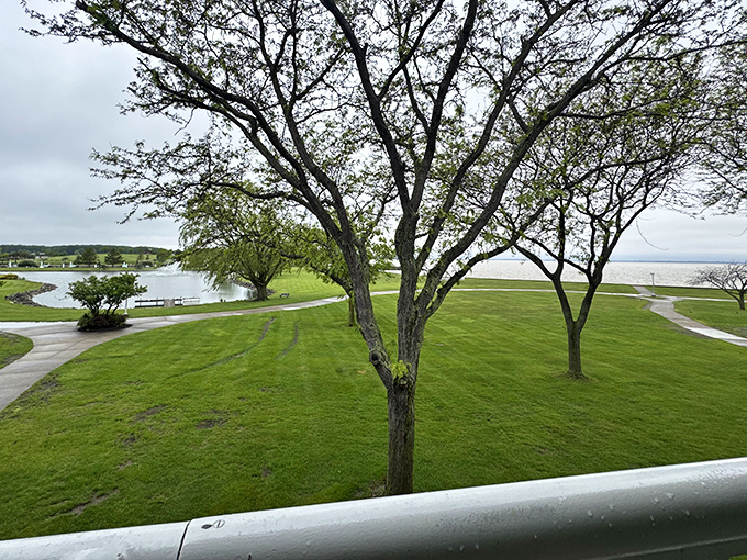 Mirror, mirror on the lake &ndash; nature's own Instagram filter turns Ohio's hidden gem into a masterpiece of reflection and serenity.