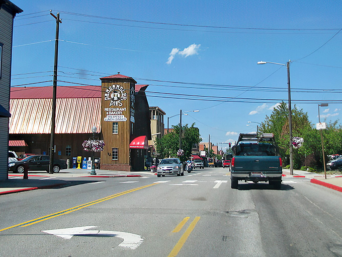 Historic brick buildings line Sandpoint's downtown, where shopping local isn't just a slogan&mdash;it's the only sensible way to spend an afternoon.