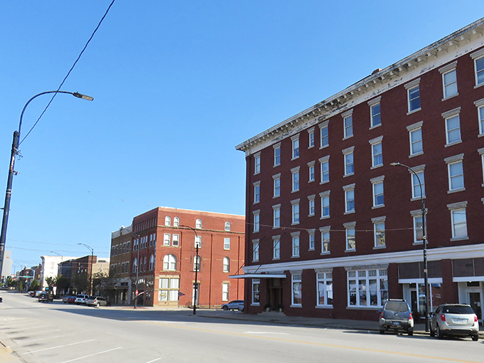 Independence's downtown architecture tells stories of oil boom prosperity without saying a single word about it.