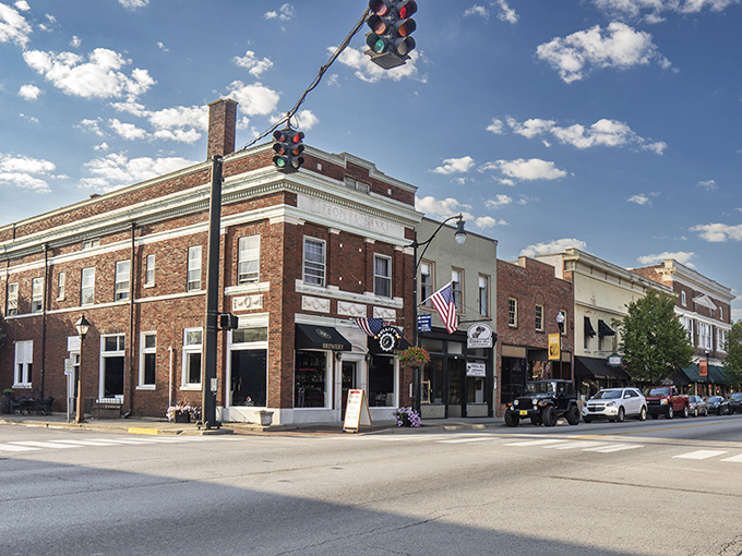 Downtown Bardstown looks like a movie set where small-town America comes to life. Those brick buildings have witnessed more history than a Ken Burns documentary.