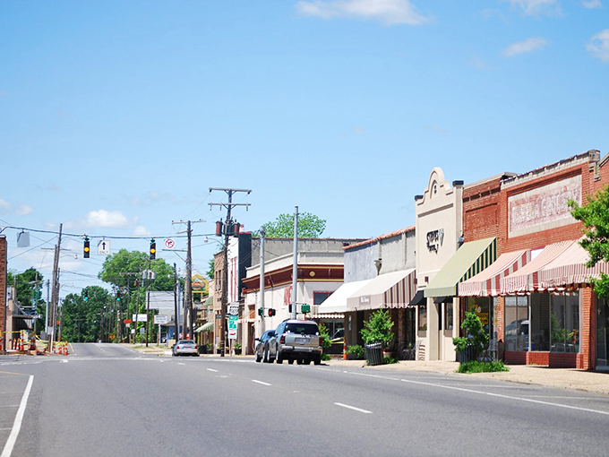 Downtown Bastrop looks like a movie set where time decided to take a leisurely Southern stroll rather than its usual sprint.