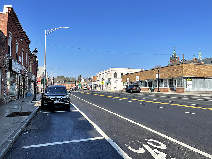Main Street in Ware offers that perfect small-town New England vibe without the tourist-trap prices. Classic brick buildings and wide sidewalks invite leisurely exploration.