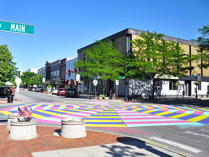 Downtown Mount Pleasant greets you with a kaleidoscope of color, where Main Street's vibrant street art proves retirement doesn't have to be beige.