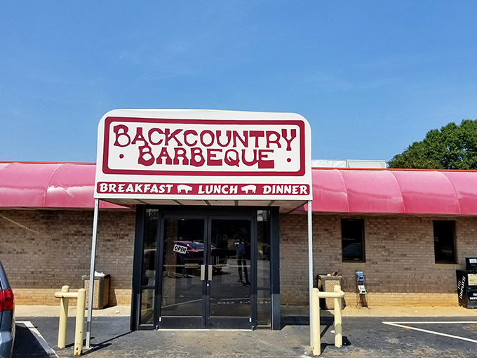 Head to BackCountry Barbeque in Lexington! Their chopped pork is legendary in North Carolina&mdash;a must-try for any BBQ fan.
