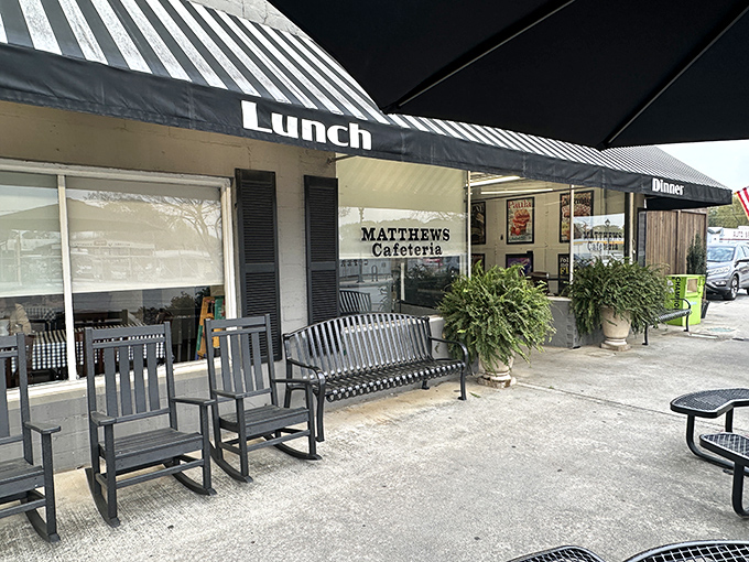 Pull up a chair and enjoy a friendly, classic Southern meal at Matthews Cafeteria, a neighborhood staple since 1955.