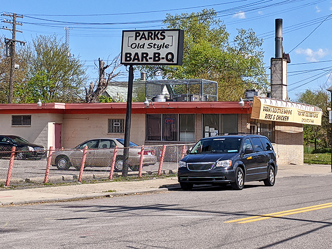 The unassuming exterior of Parks Old Style BBQ stands as Detroit's culinary equivalent of Clark Kent &ndash; ordinary on the outside, superhero-level delicious on the inside.