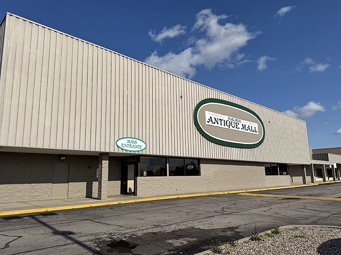 From the outside, it looks like a place that sells staplers in bulk, not treasures from American history.