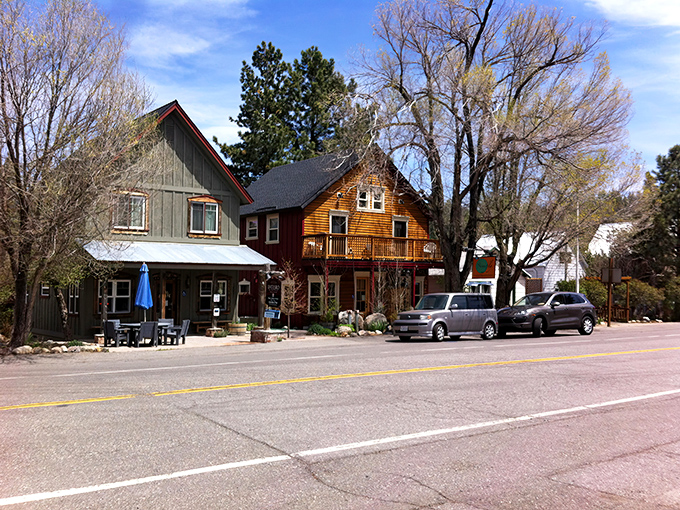 The intersection where time slows down. In Markleeville, even the stop signs seem to suggest, "Hey, what's your rush? Take in those mountain views."