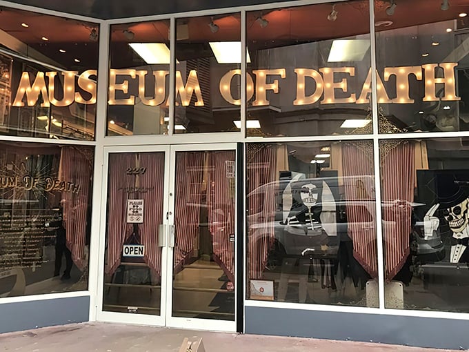 The Museum of Death doesn't exactly whisper its presence&mdash;those bold letters announce exactly what you're getting into.