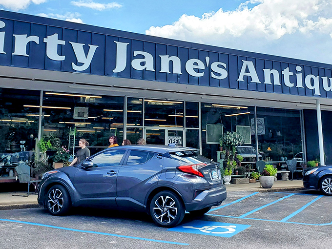 Cars line up outside this treasure trove where shoppers emerge with that unmistakable "I-just-found-something-amazing" glow on their faces.