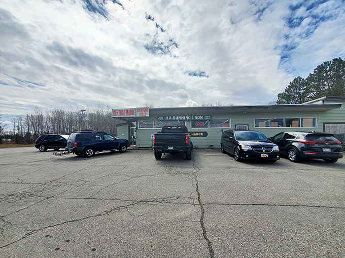 A parking lot that promises adventure&mdash;each car represents someone inside currently saying, "Just five more minutes" for the third time.