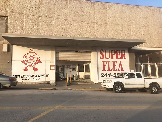 The no-frills entrance with its cartoon mascot sets the perfect tone &ndash; this isn't about fancy packaging, it's about the thrill of discovery waiting inside.