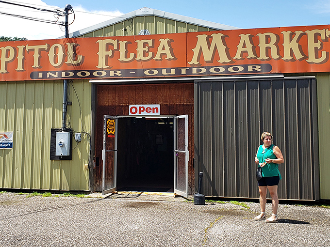 The unmistakable orange signage welcomes treasure hunters like a beacon of bargain hope. This isn't shopping&mdash;it's an expedition.