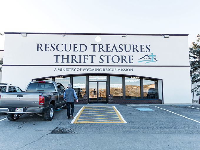 The welcoming facade of Rescued Treasures beckons bargain hunters like a lighthouse for the budget-conscious shopper. Adventure awaits inside!