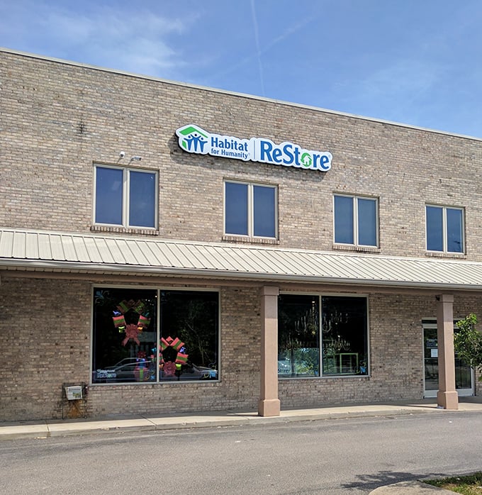 The unassuming brick exterior of Teays Valley ReStore hides a treasure trove within. Like finding a secret portal to bargain heaven in Hurricane, West Virginia.