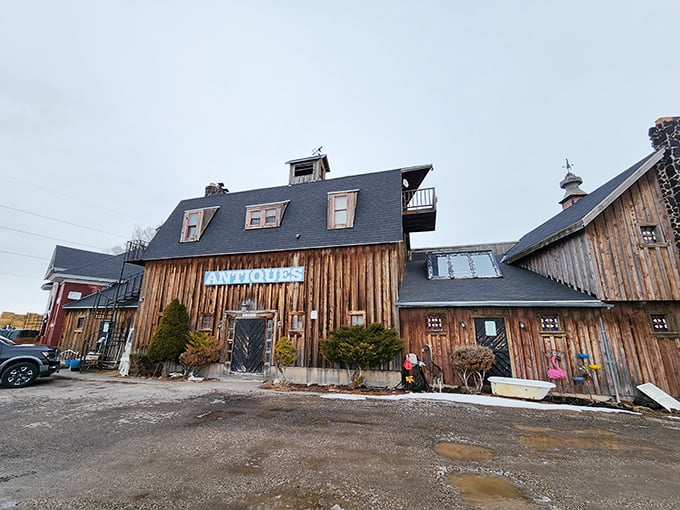 The rustic barn-like exterior of Country Store Boutique stands as Idaho Falls' time machine disguised as architecture. Weathered wooden planks hold secrets waiting to be discovered.