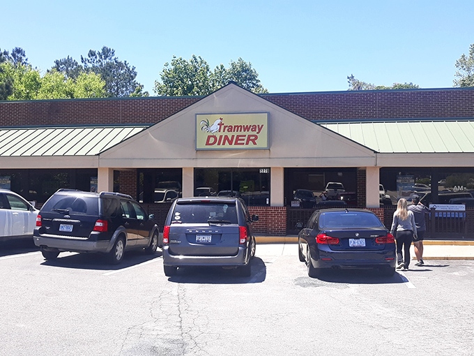 Cars fill the parking lot at Tramway Diner &ndash; the surest sign in the restaurant universe that you've stumbled upon something worth unbuckling for.
