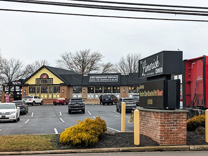 Classic Americana at its finest &ndash; the Limerick Diner's architectural charm combines nostalgic diner aesthetics with that unmistakable Pennsylvania character. Even on gray days, it radiates warmth.