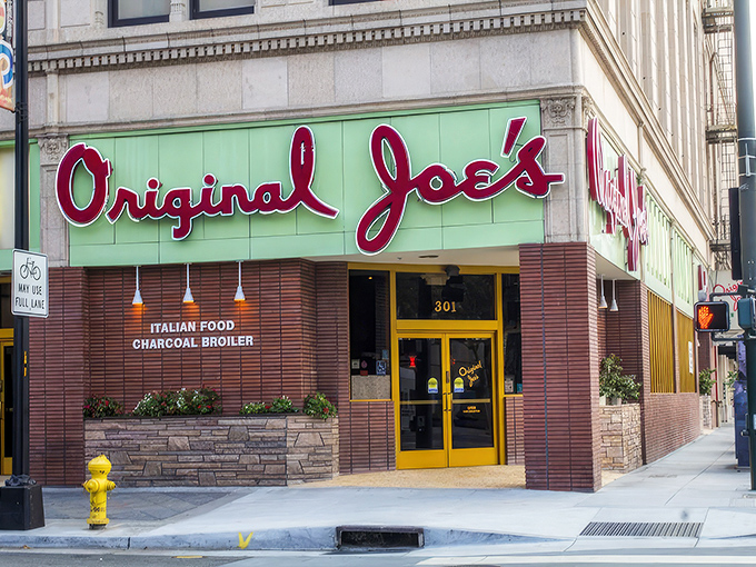 That iconic mint-green facade with bold red script isn't just a sign&mdash;it's a beacon of culinary comfort in downtown San Jose.