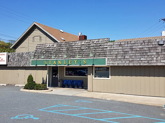 Stanley's Tavern sits quietly on Wilmington streets, looking unassuming while harboring Delaware's most legendary Reuben sandwich.