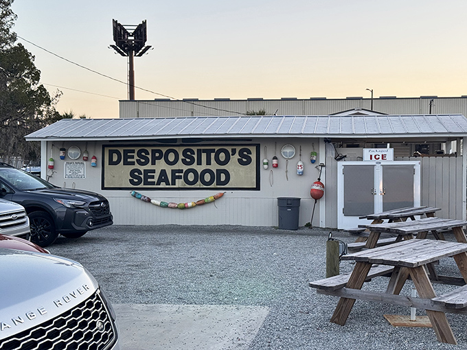 The unassuming exterior of Desposito's Seafood speaks volumes &ndash; seafood this good doesn't need fancy frills, just a gravel lot and a promise of deliciousness within.