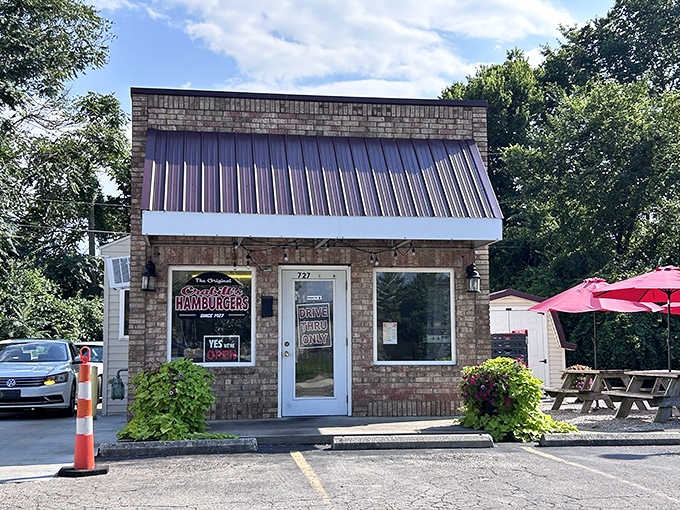 The unassuming brick exterior of Crabill's might fool you, but locals know this tiny hamburger shrine holds big flavors inside.