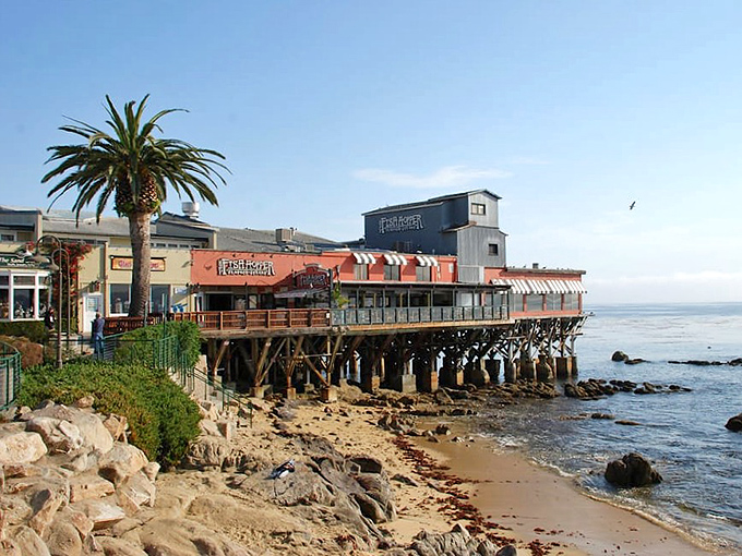 Not just dinner with a view&mdash;it's dinner IN the view. Fish Hopper's stilted dining room hovers over the Pacific like a delicious mirage.